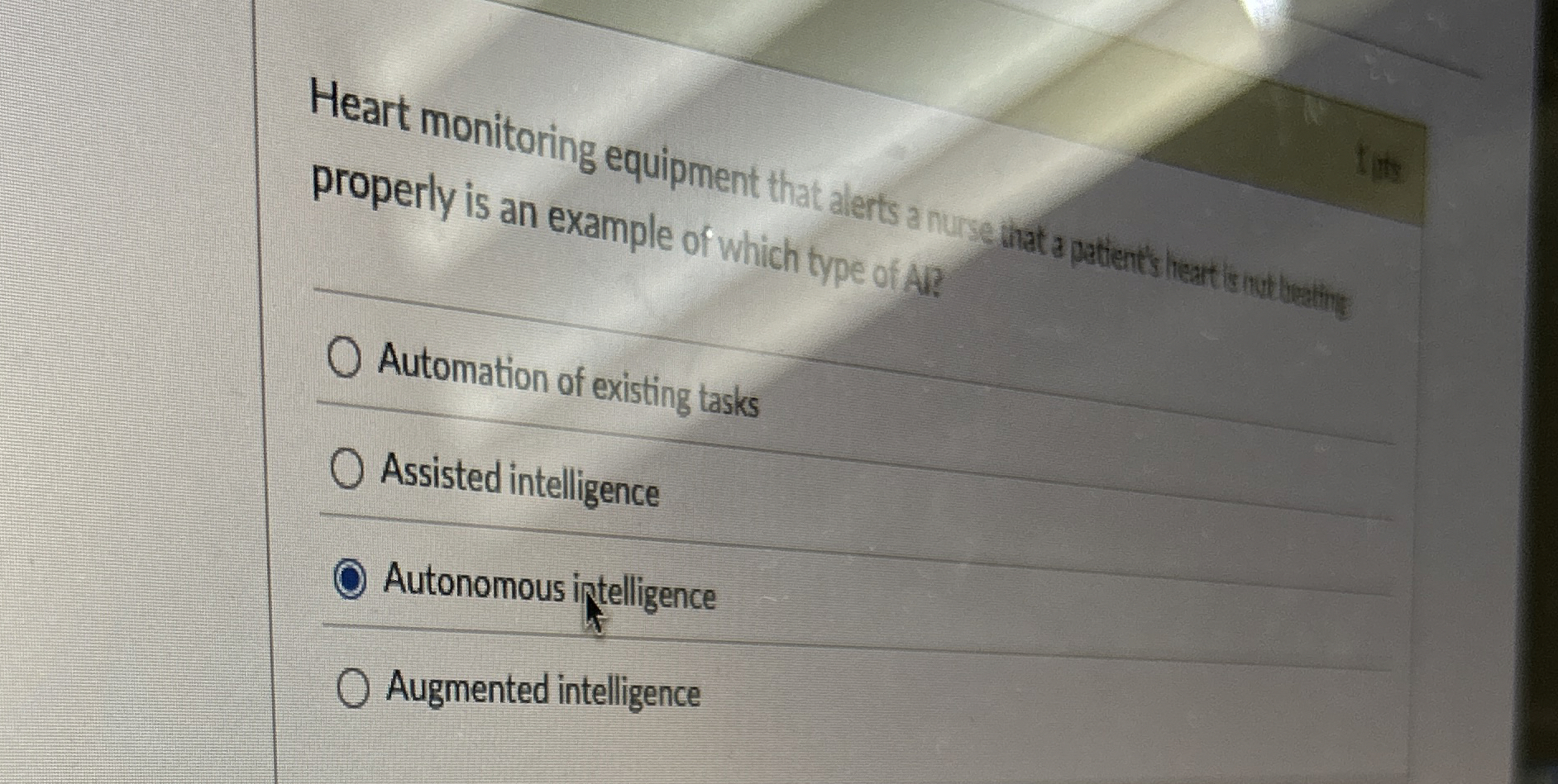 Solved Heart monitoring equipment that alerts a nurse inat a | Chegg.com