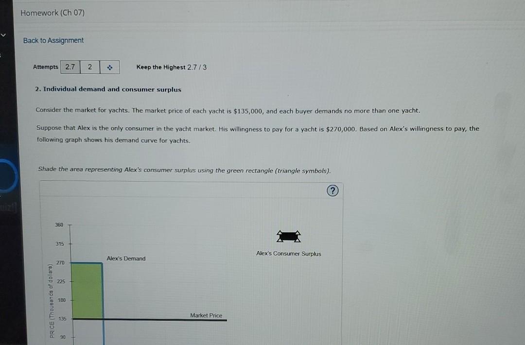 Solved Homework (Ch 07) Back to Assignment Attempts 2.7 2 | Chegg.com