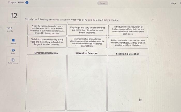 Solved Chapter 16 HW i stret Help 12 Classify the following | Chegg.com
