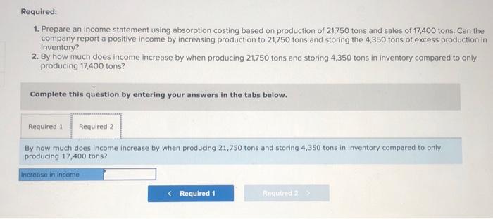 Solved Problem 6-3A (Algo) Income reporting, absorption | Chegg.com