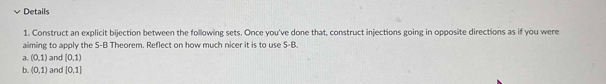 Solved Construct an explicit bijection between the following | Chegg.com