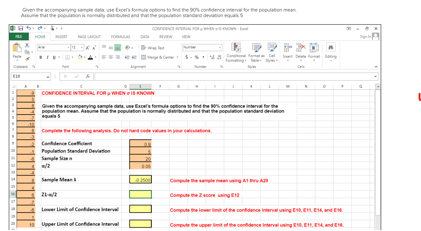 Solved WRITE the excel formula for the remaining yellow | Chegg.com