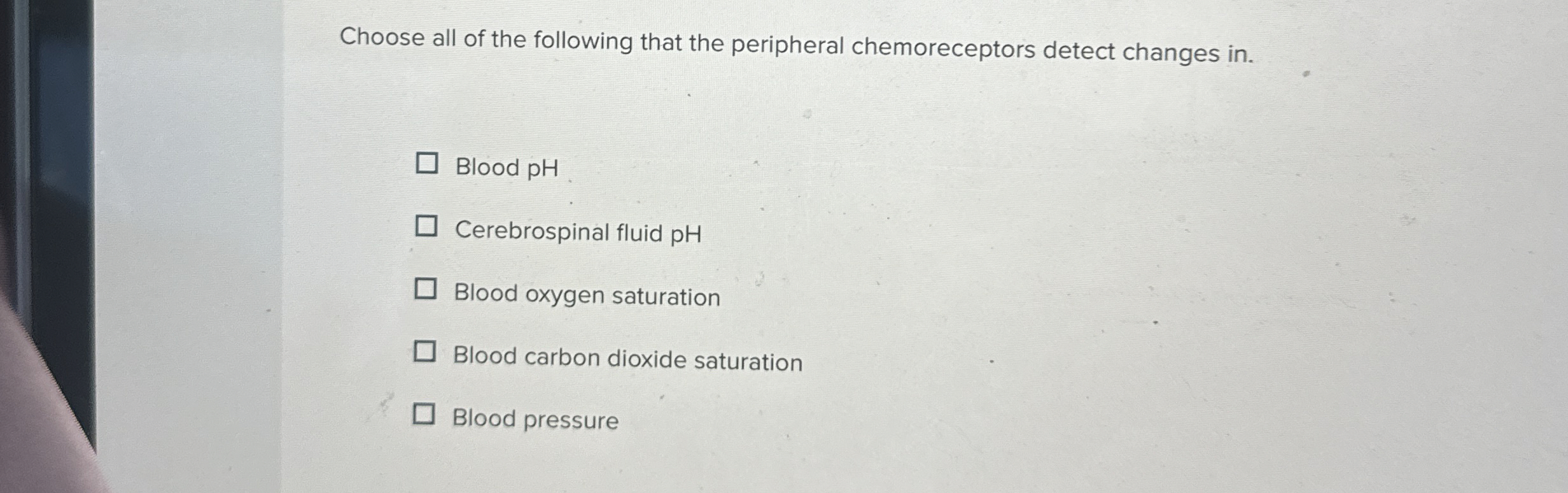 Solved Choose all of the following that the peripheral | Chegg.com