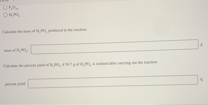Solved A sample of 87.1 g of tetraphosphorous decoxide | Chegg.com