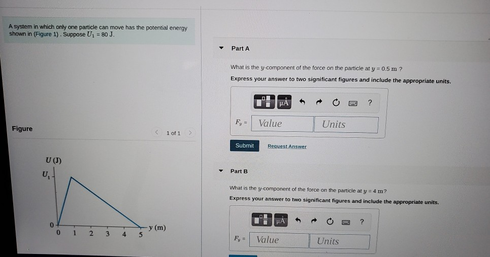 Solved A system in which only one particle can move has the | Chegg.com