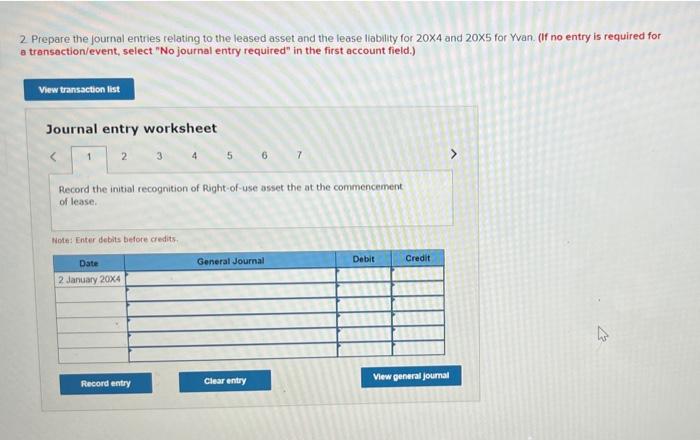 Solved Prepare the journal entries relating to the leased | Chegg.com