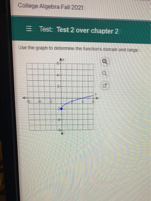 Solved College Algebra Fall 2021 = Test: Test 2 over chapter | Chegg.com