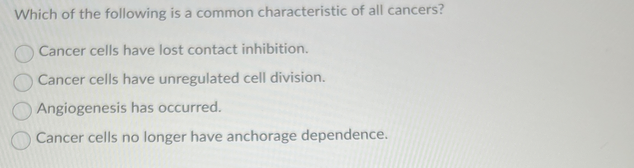Solved Which of the following is a common characteristic of | Chegg.com