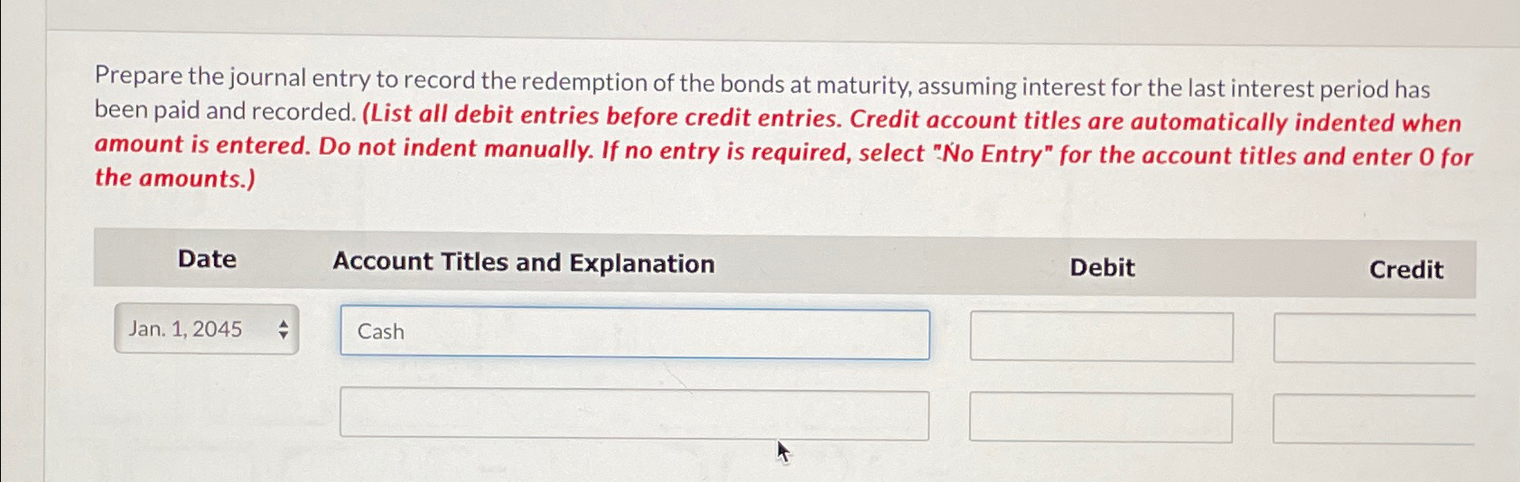 Prepare the journal entry to record the redemption of | Chegg.com