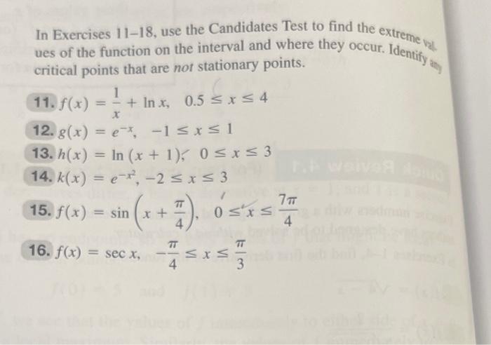 Solved In Exercises 11-18, use the Candidates Test to find | Chegg.com
