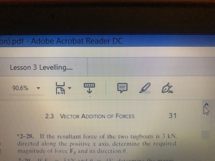 Solved 2-5. Resolve the force F, into components acting | Chegg.com