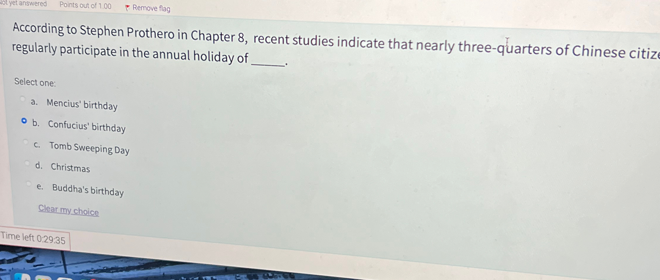Solved Points out of 1.00Remove flagAccording to Stephen | Chegg.com