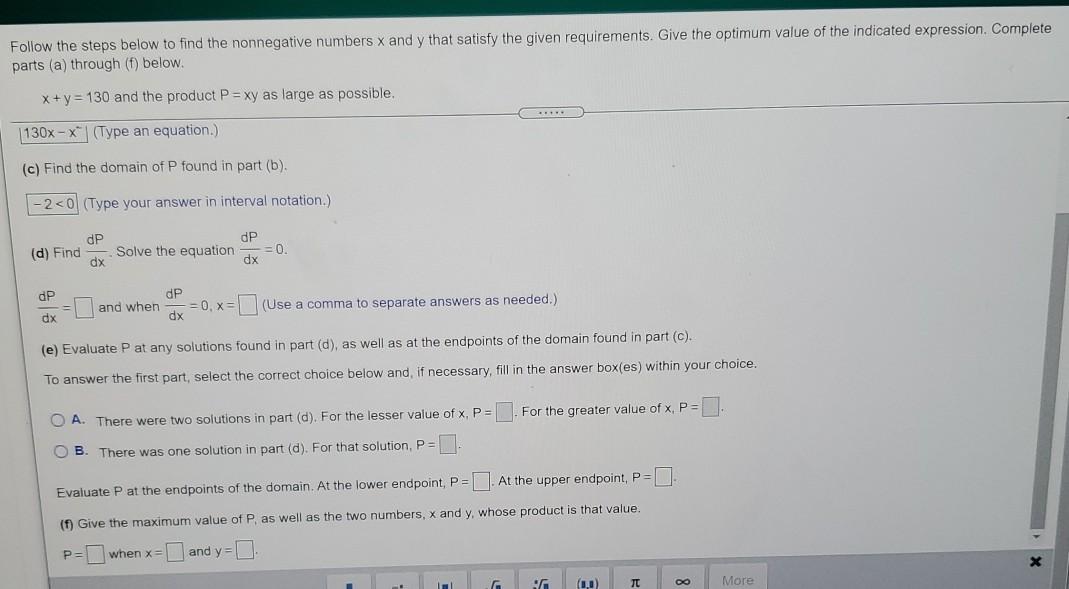 Solved Follow the steps below to find the nonnegative | Chegg.com