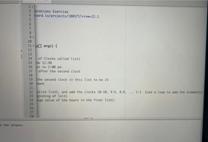 Solved CS219 Lecture 13_Exercise Main.java Root Clock.java | Chegg.com