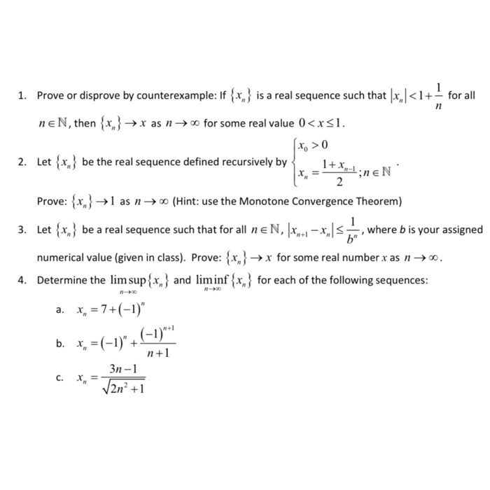 Solved 1. Prove or disprove by counterexample: If {x} is a | Chegg.com