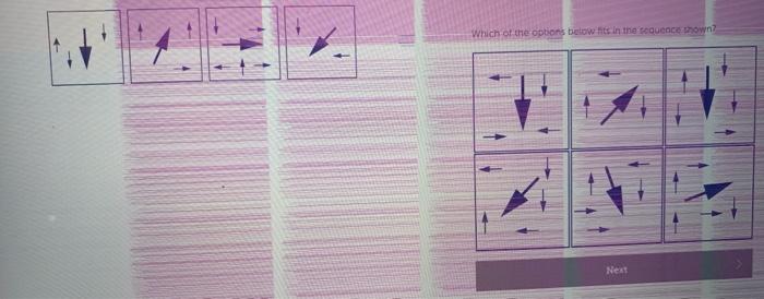 Solved Which of the options below fits in the sequence | Chegg.com