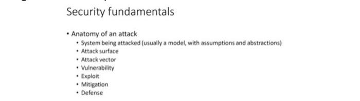 Solved - Anatomy of an attack - System being attacked | Chegg.com