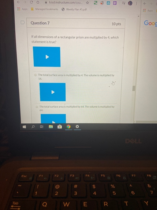 Solved Icisd instructure.com/cou... 23 . IApps Managed | Chegg.com