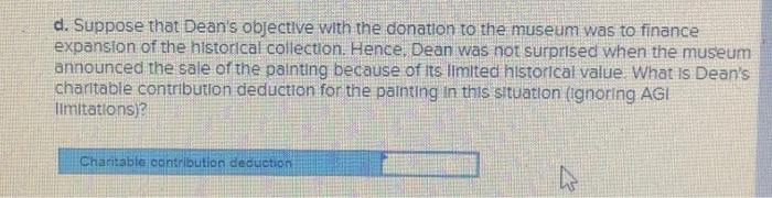 In addition to cash contributions to charity, Dean | Chegg.com