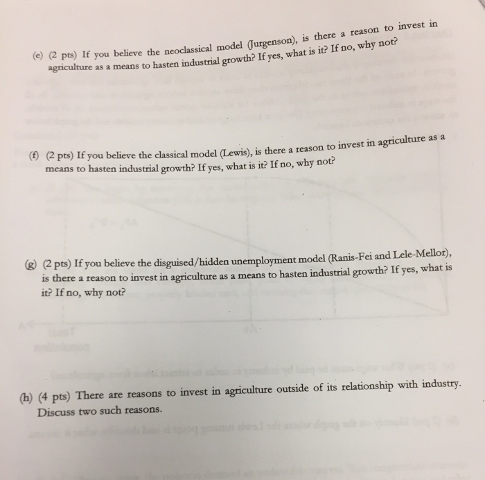 Solved Economists developed dual economy models in order to | Chegg.com