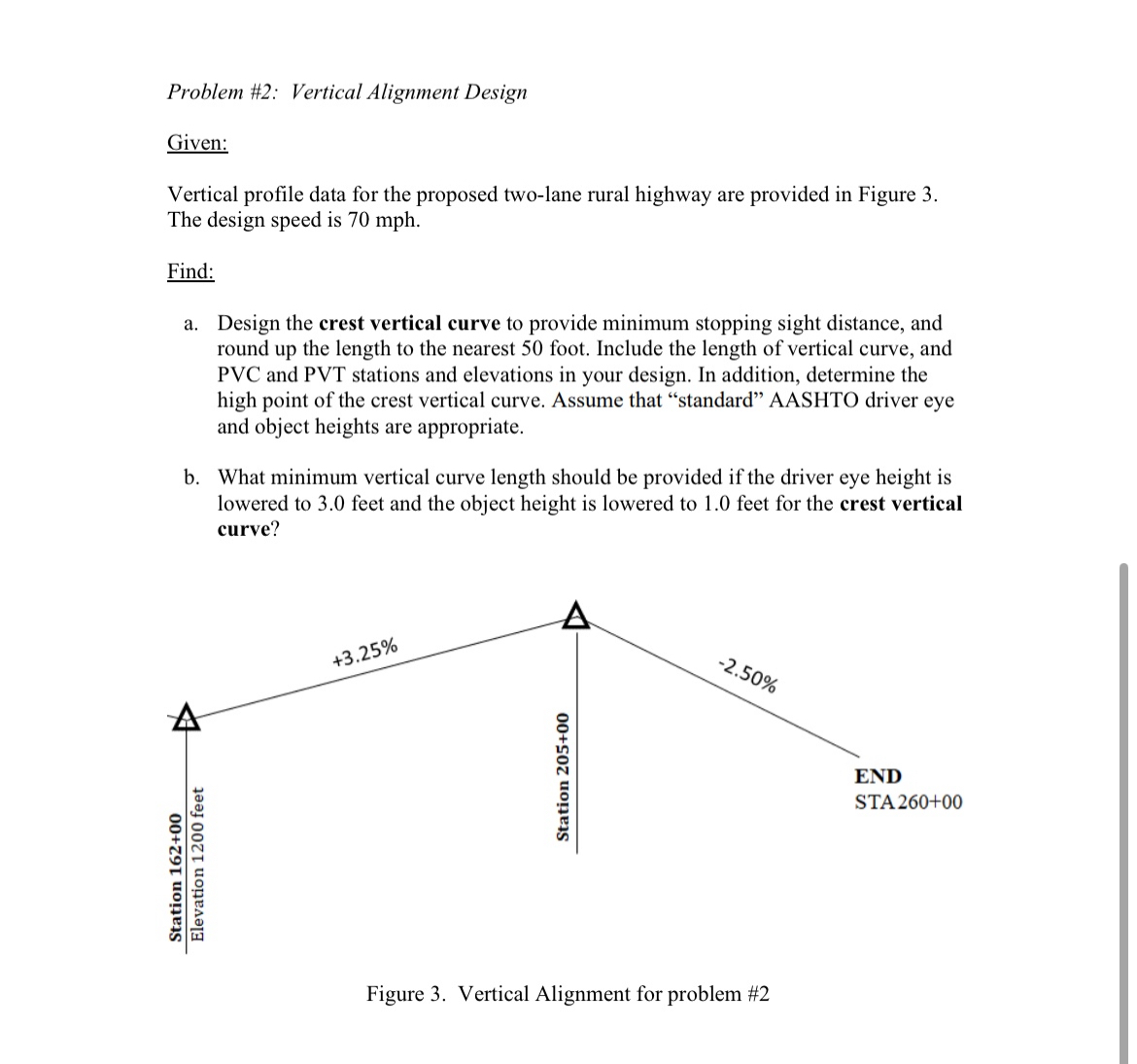 Problem #2: Vertical Alignment DesignGiven:Vertical | Chegg.com