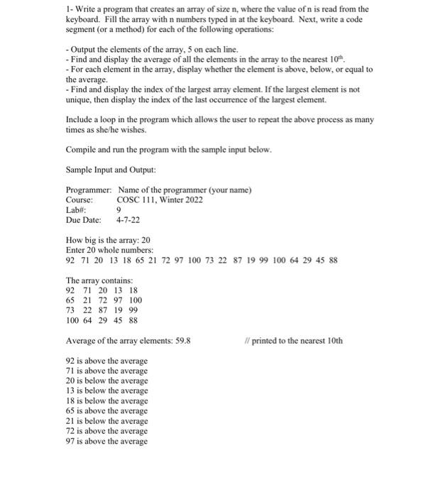 Solved Can Someone Please Do This Using Java Coding And In 