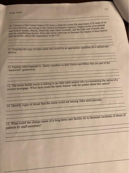 Solved Short Answer Directions: Use your own words and write | Chegg.com