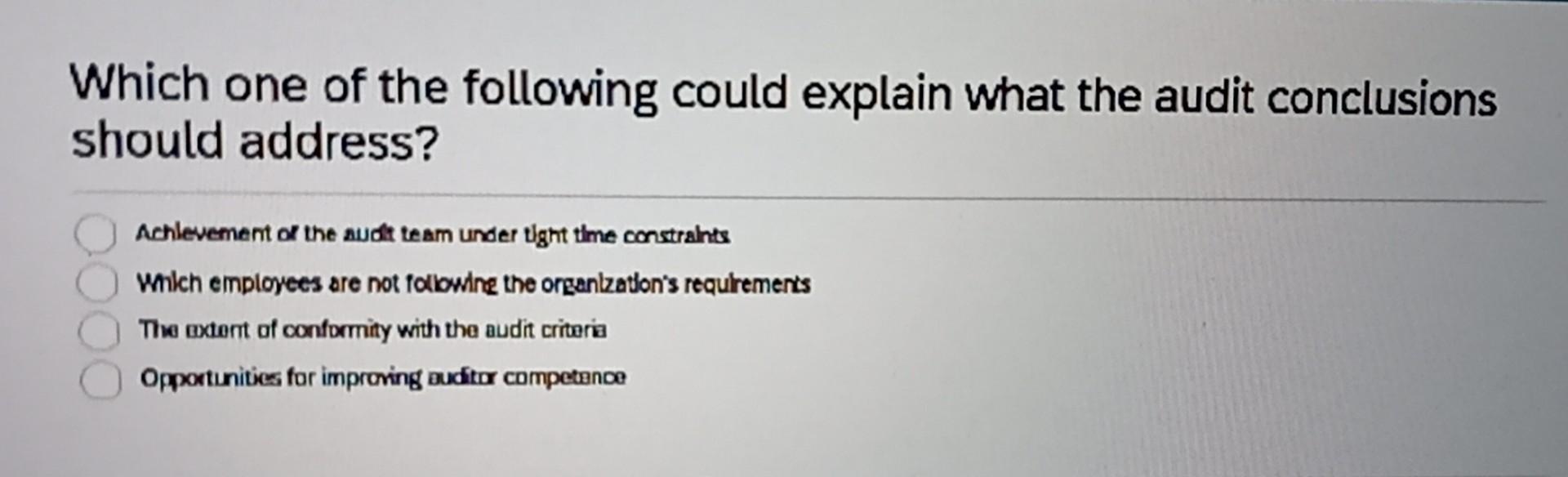 Solved Which one of the following could explain what the | Chegg.com