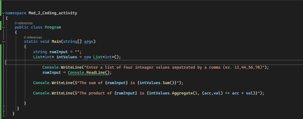 Solved Need help fixing my code it is suppose to output | Chegg.com