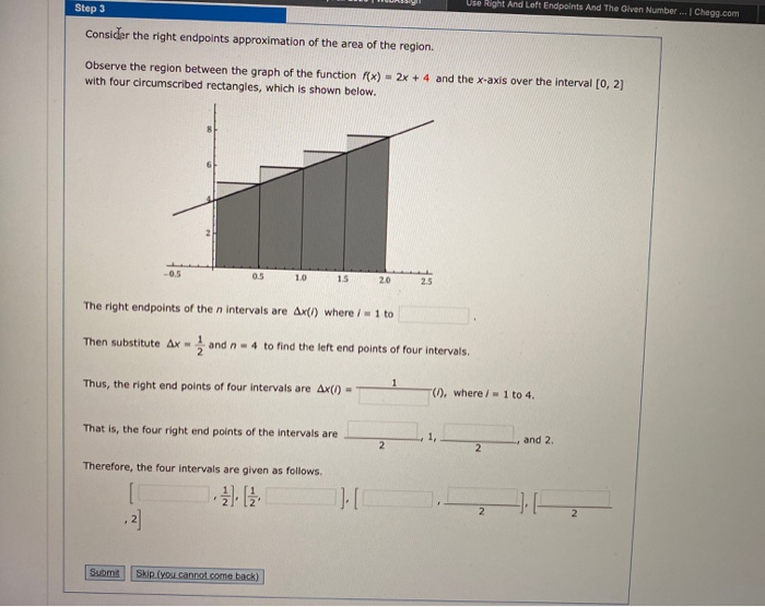 Solved Tutorial Exercise Use Right And Left Endpoints And