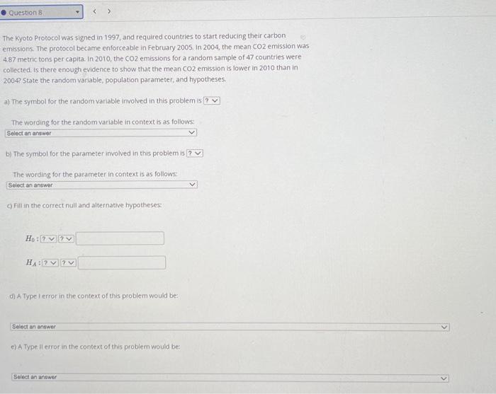Solved The Kyoto Protocol was signed in 1997, and required | Chegg.com