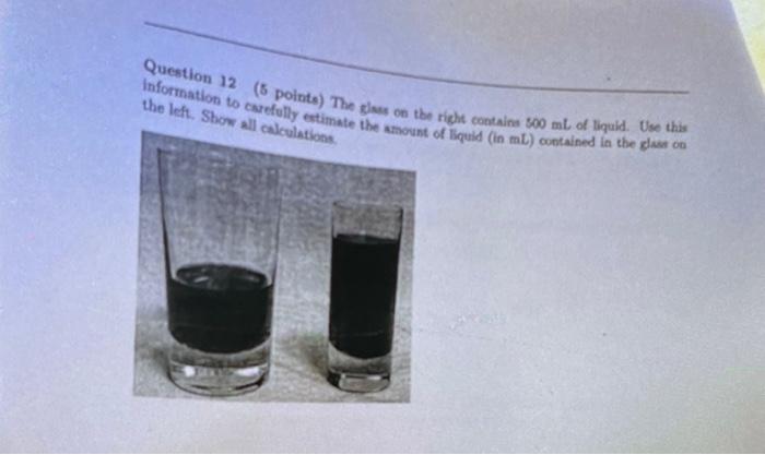 Question 12 (5 points) The glate on the rielte | Chegg.com