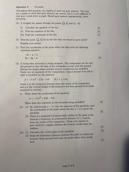 Solved Question 3 18 marks Throughout this question, use | Chegg.com
