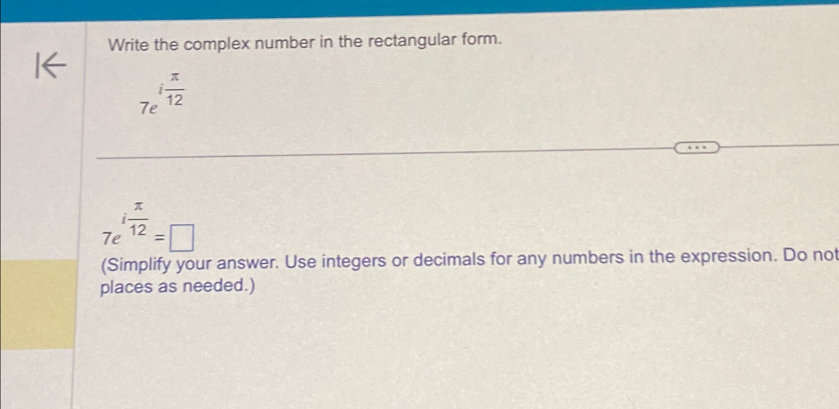 Solved Write the complex number in the rectangular | Chegg.com