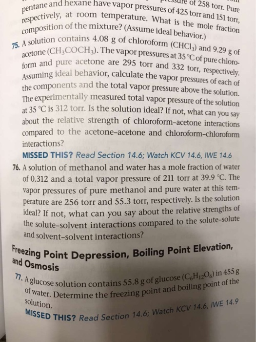 Solved pentaneand respectively, at room te composition of | Chegg.com