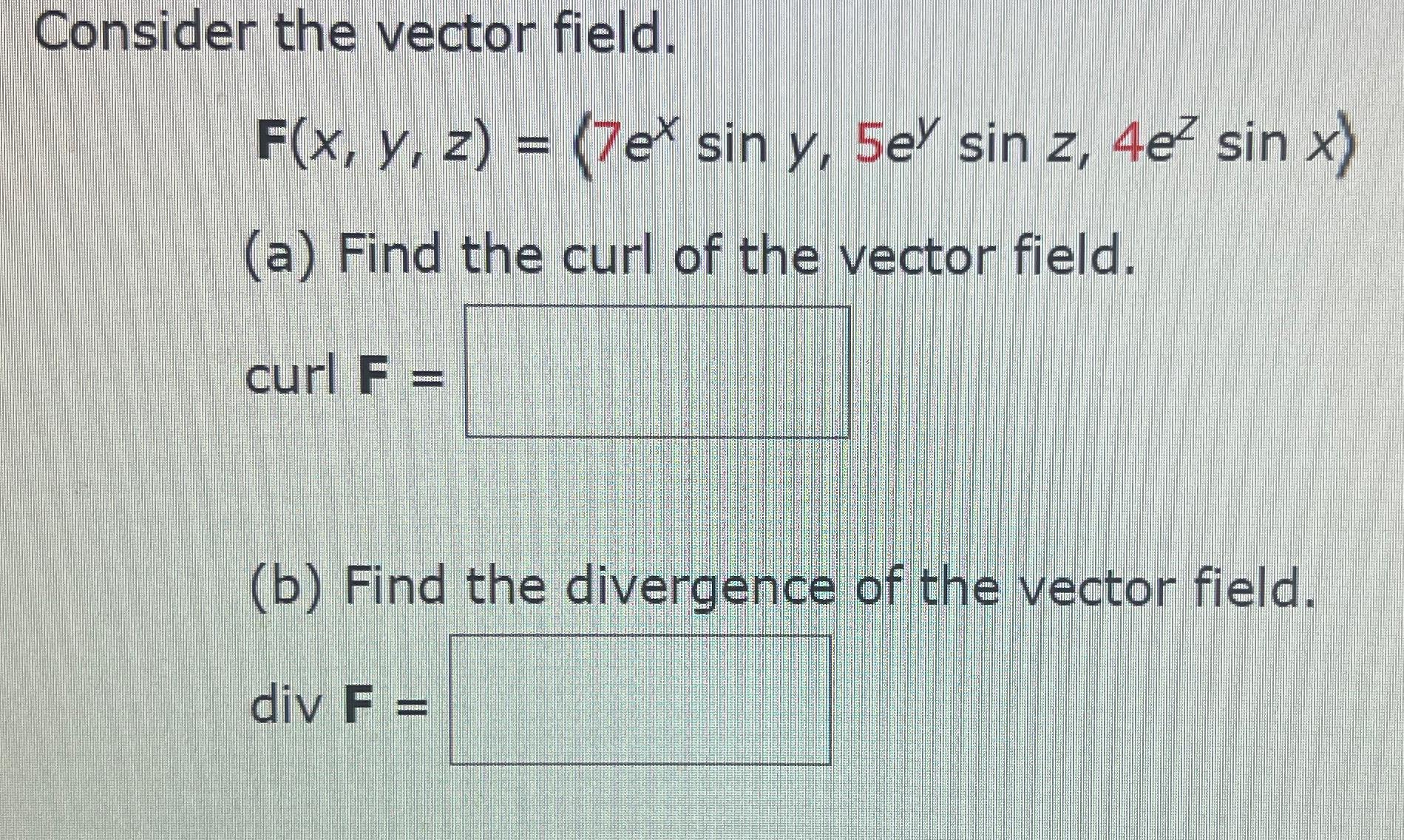 Solved Consider the vector | Chegg.com