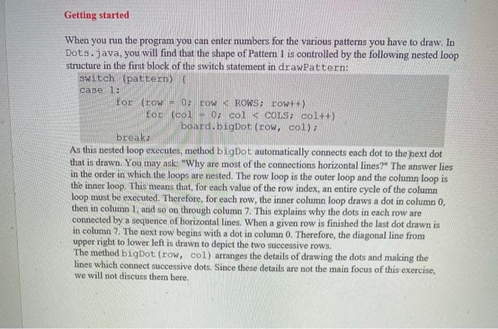Solved must be in java please show how to code patterns | Chegg.com