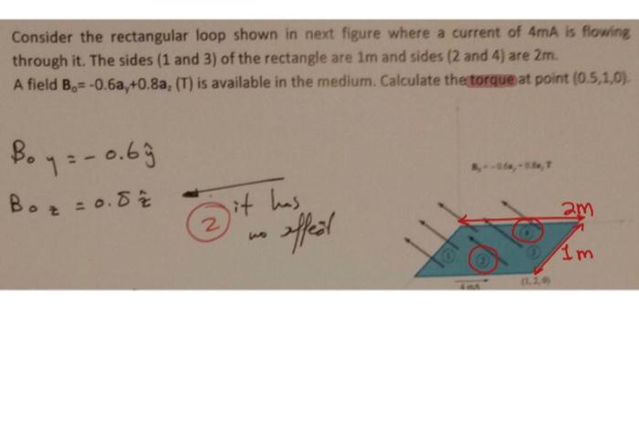 Solved Consider the rectangular loop shown in next figure | Chegg.com