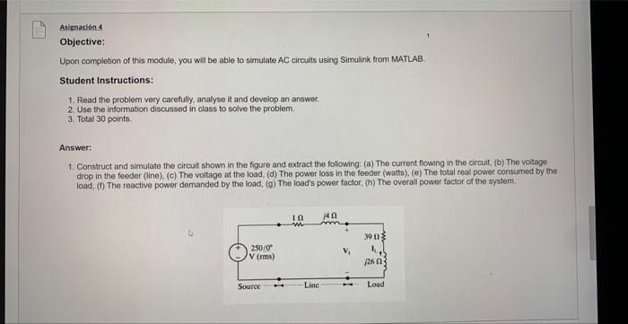 Solved Asignación 4 Objective: Upon completion of this | Chegg.com