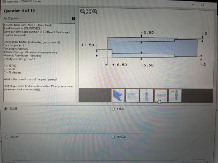 Solved Associate-CSWA FULL exam Question 5 of 14 For 15 | Chegg.com