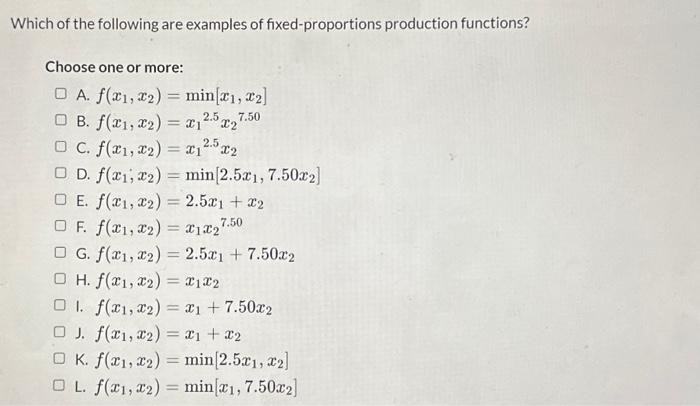 Solved Which of the following are examples of | Chegg.com