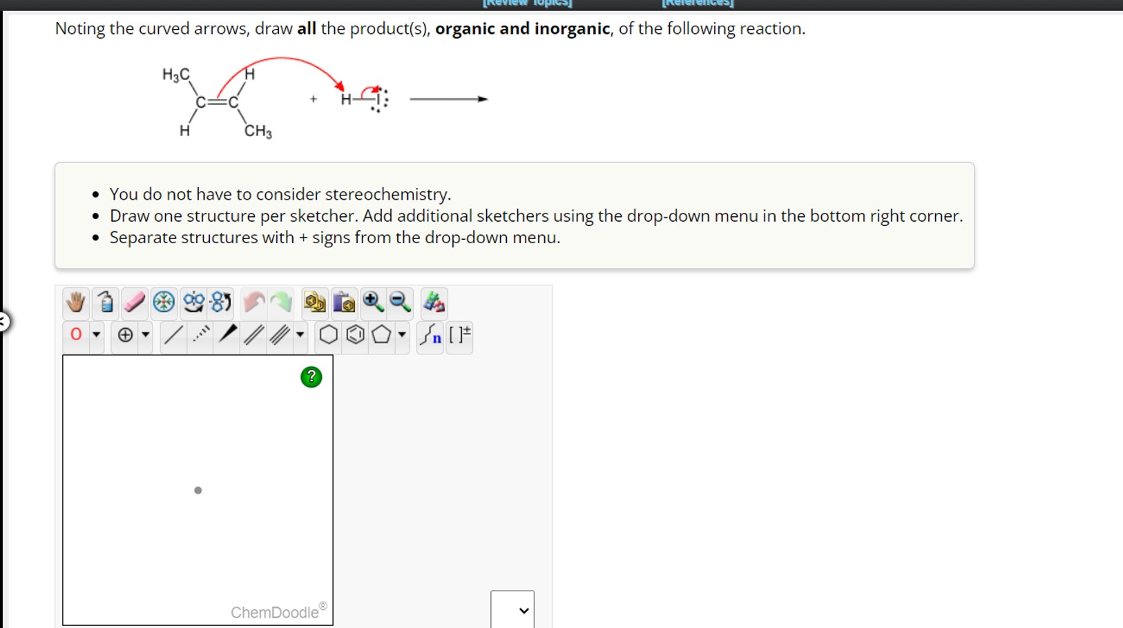 Solved Noting the curved arrows, draw all the product(s), | Chegg.com