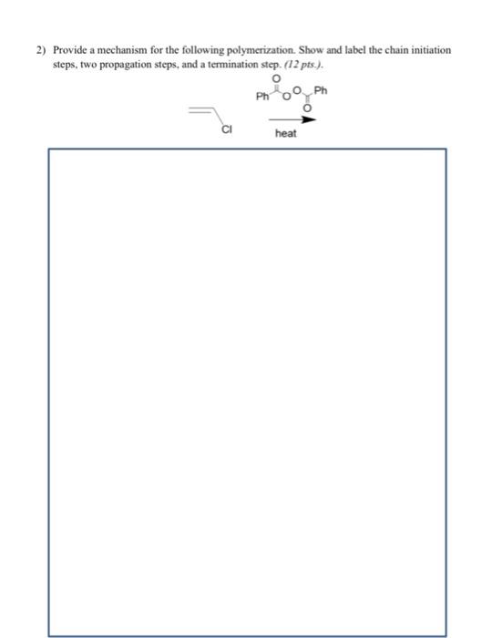 Solved 2) Provide a mechanism for the following | Chegg.com
