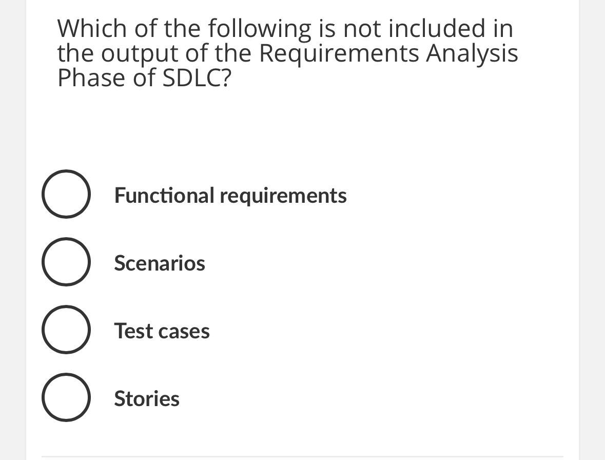 Solved Which of the following is not included in the output | Chegg.com
