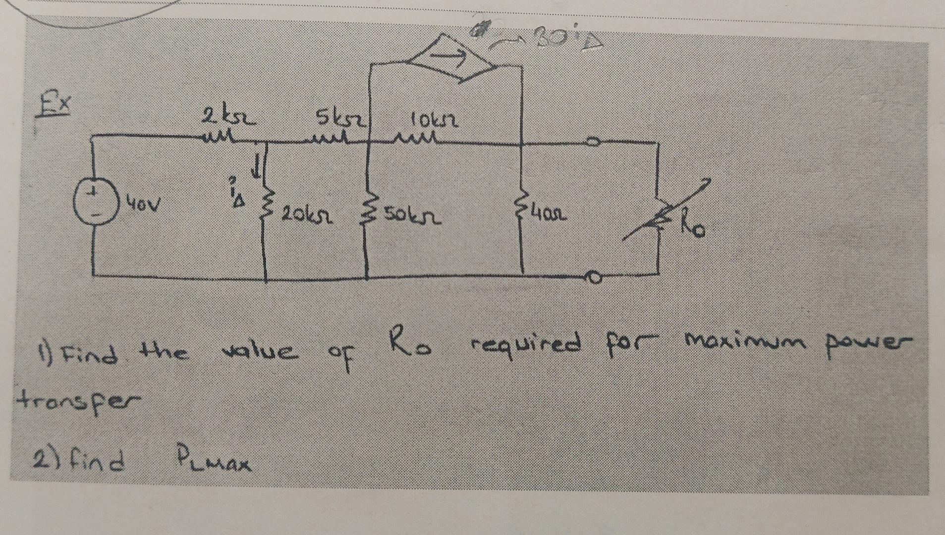 Solved ExFind the value of R0 ﻿required for maximum power | Chegg.com