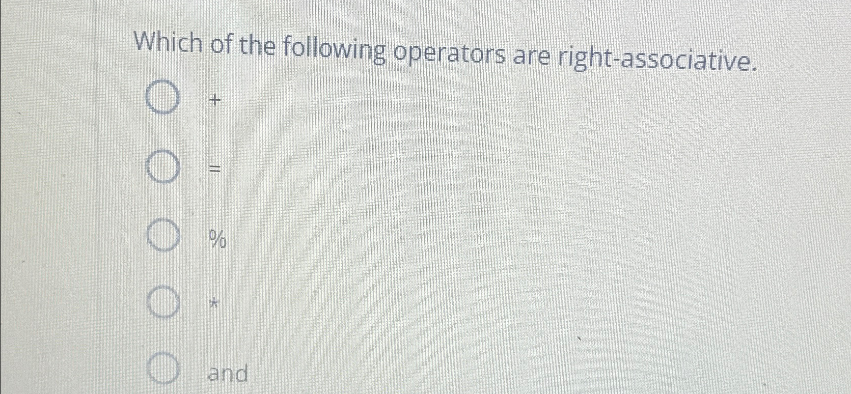 Solved Which of the following operators are | Chegg.com