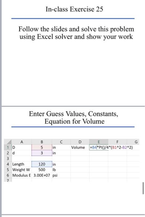 Solved Follow the slides and solve this problem using Excel | Chegg.com