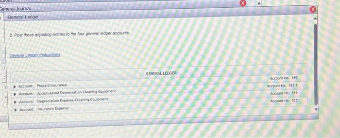 enter the ledger account number in the post ref | Chegg.com