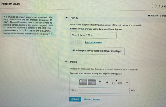 Solved Problem 2106 5 Of 32 Review Const Part A In A