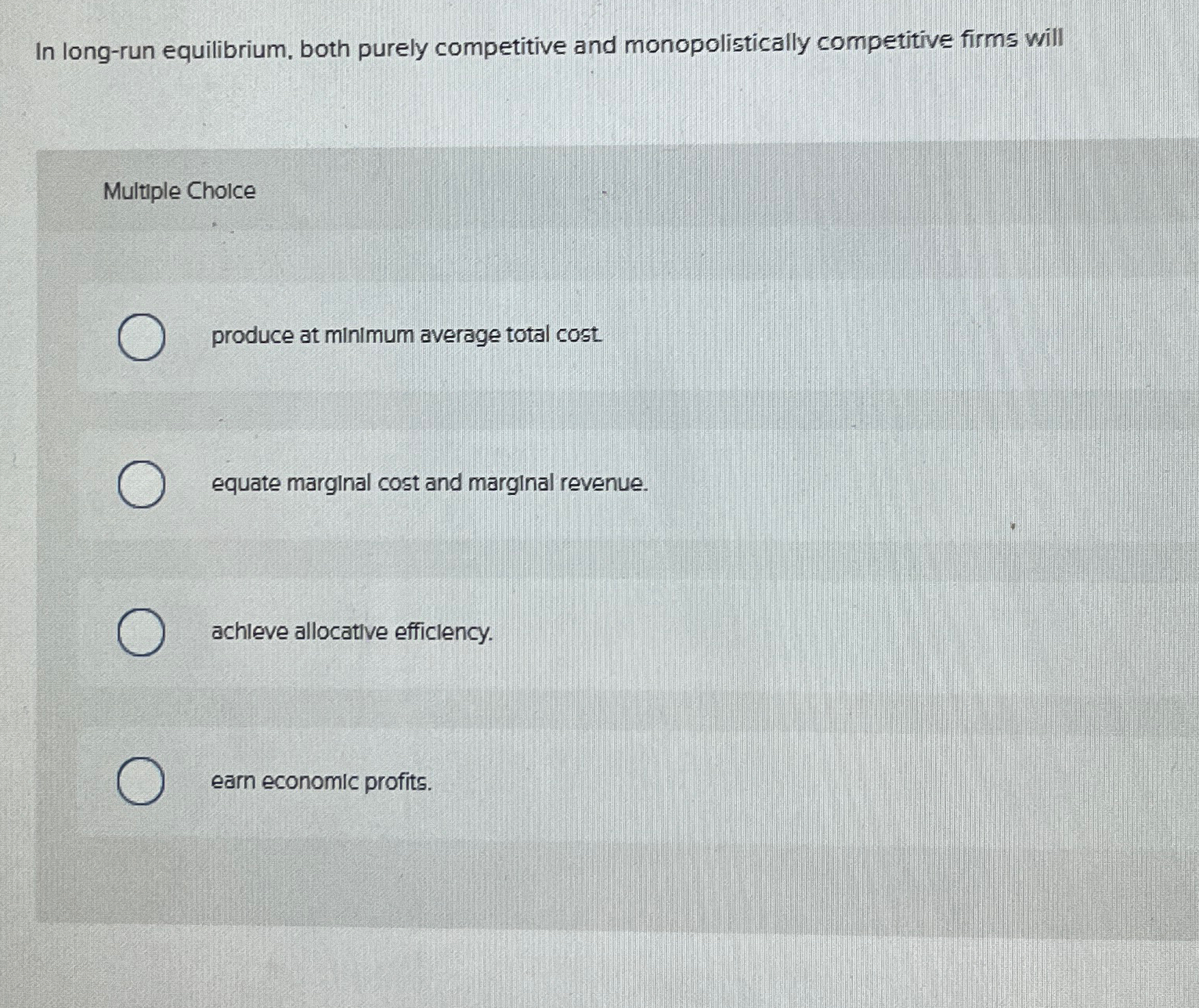 Solved In long-run equilibrium, both purely competitive and | Chegg.com Solved In long-run equilibrium, both purely competitive and | Chegg.com